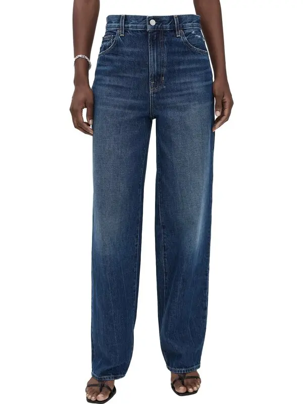 A.L.C. The 747 Relaxed Wide Leg Jeans - Dark Classic Blue