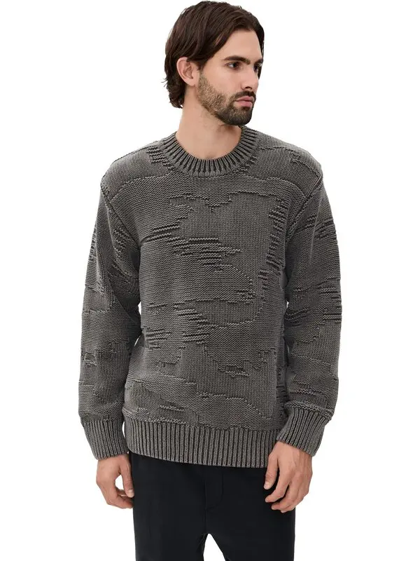 Oas Pino Crew Neck Sweater - Dark Brown