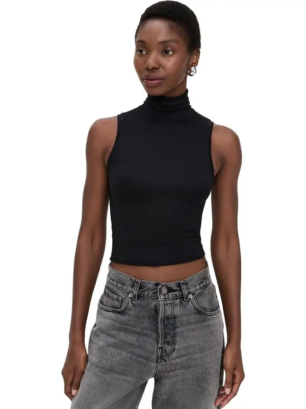 Eterne Harlow Sleeveless Top - Black