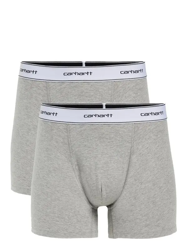 Carhartt Work In Progress Two-pack Cotton Trunks - Grey Heather
