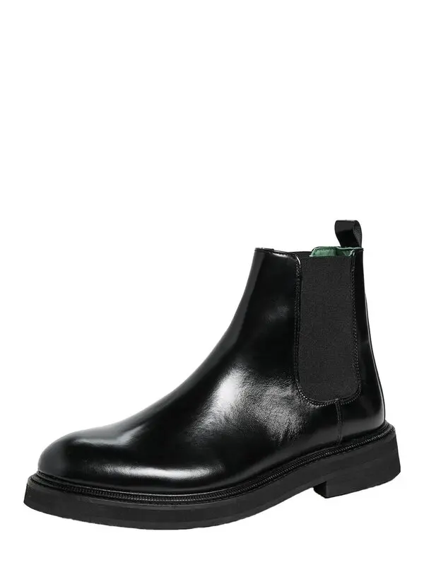 VINNY'S Vinnee Leather Chelsea Boots - Black Polido Leather
