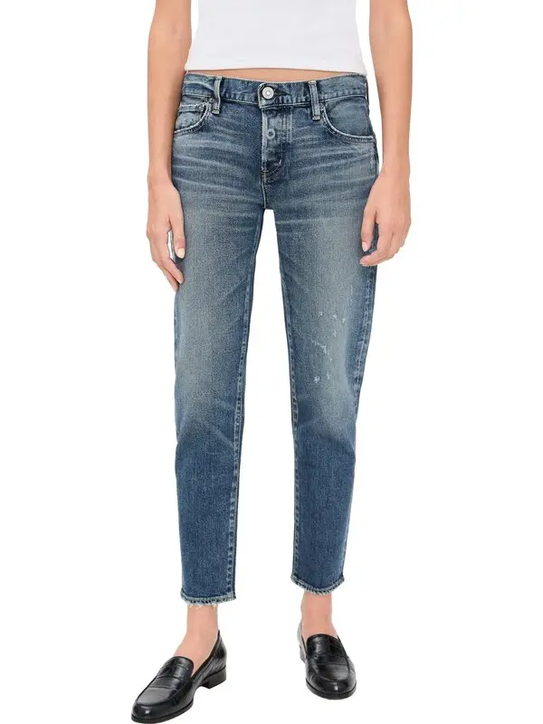 Moussy Vintage Mv Brickell Tapered Jeans - Blue