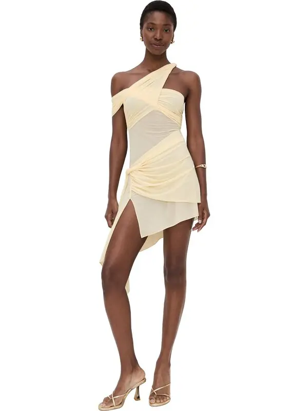Ronny Kobo Izel Mini Dress - Butter Yellow