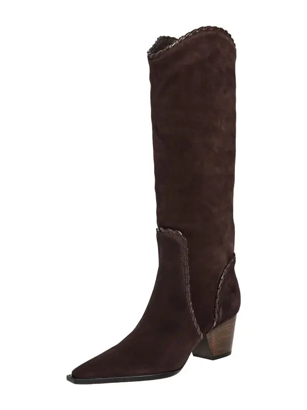 ALEXANDRE BIRMAN Victoria Saddle Boots - Dark Brown
