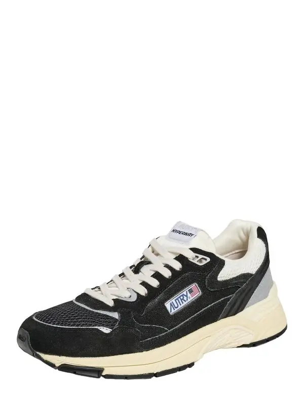 AUTRY Hyperway Low Top Sneakers - Suede/mesh Black/silver
