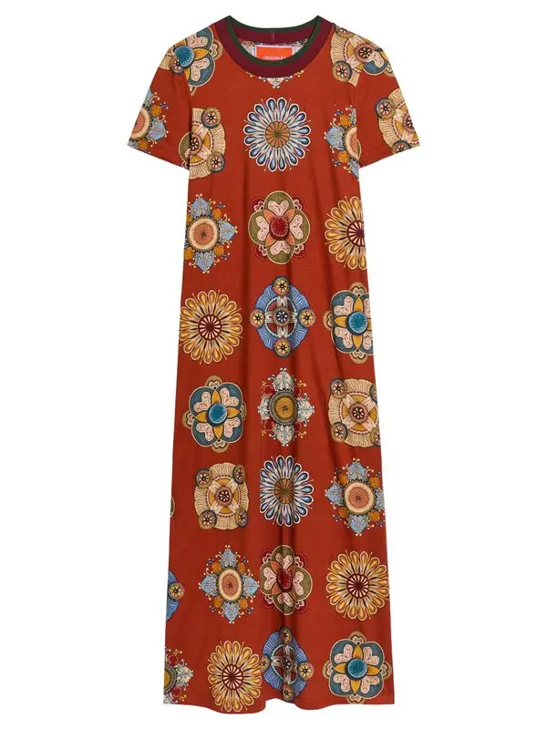 La DoubleJ Printed Cotton Midi Dress - Multicoloured