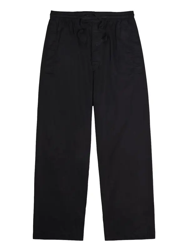 LEMAIRE Cotton-poplin Straight-leg Trousers - Black