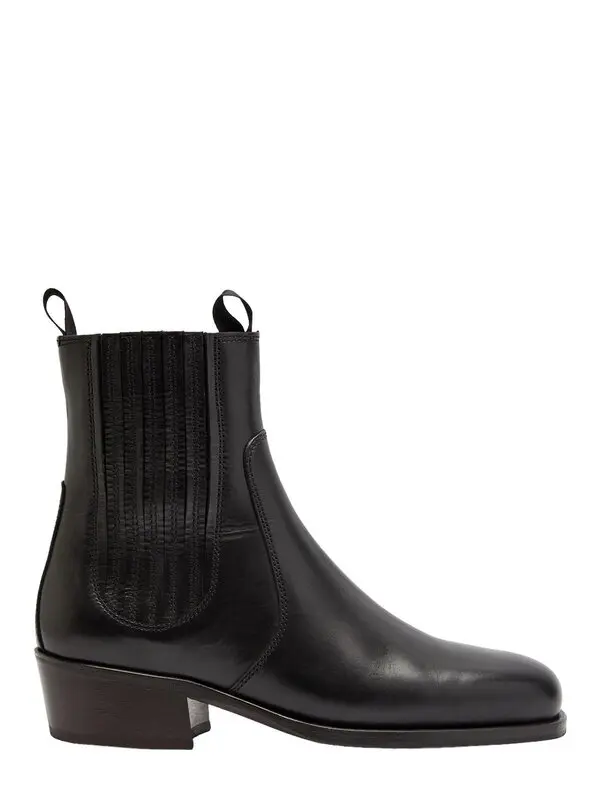 LEMAIRE Leather Chelsea Boots - Black