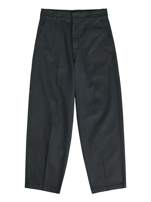 LEMAIRE Maxi Barrel Workwear Trousers - Dark Grey