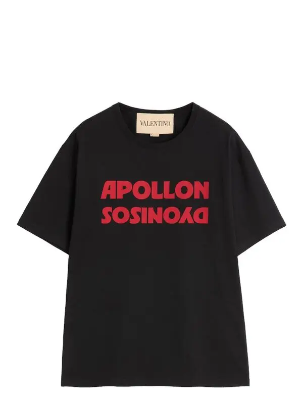 Valentino Garavani T-shirt With Apollon/dyonisos - Black/red