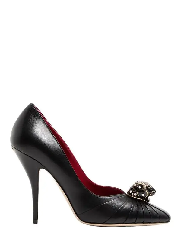 Valentino Garavani Panthea Goatskin Pumps - Black