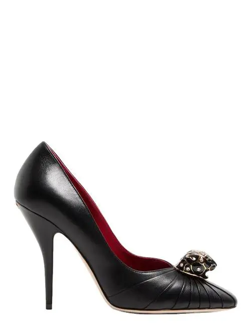 Valentino Garavani Panthea Goatskin Pumps - Black