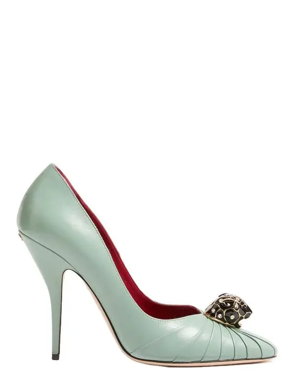 Valentino Garavani Panthea Goatskin Pumps - Morning Dew