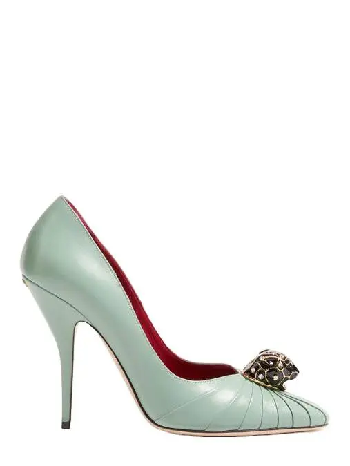 Valentino Garavani Panthea Goatskin Pumps - Morning Dew