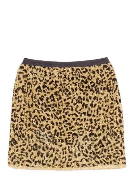 Valentino Garavani Jacquard Lurex Knit Skirt - Animal Print