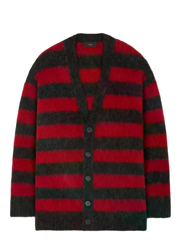 Alanui Striped Cardigan - Red
