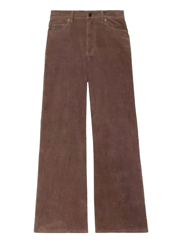 Zadig&Voltaire Wide-leg Corduroy Trousers - Brown