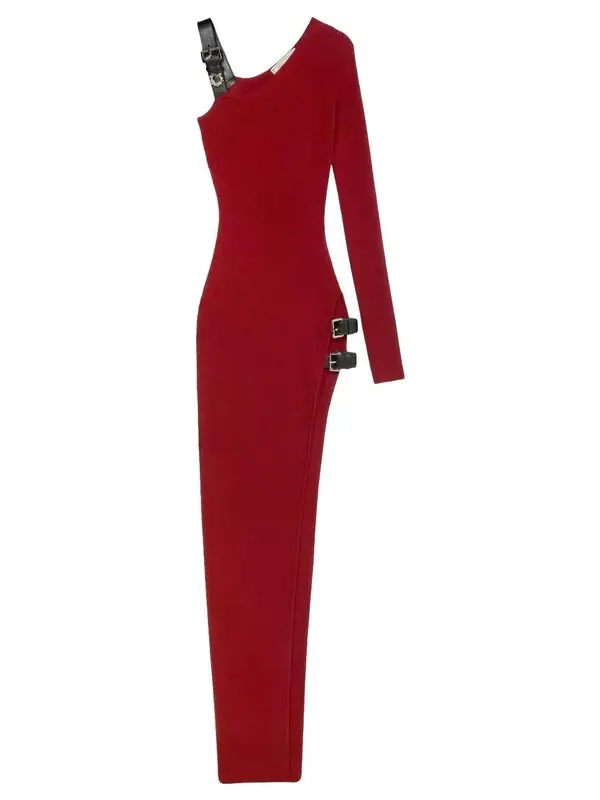 Blumarine Buckle-detail Dress - Red