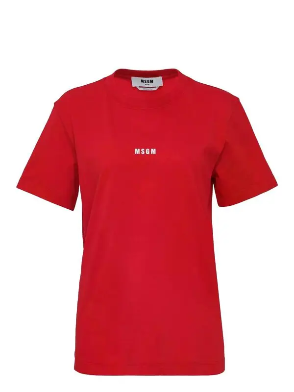 MSGM Logo T-shirt - Red