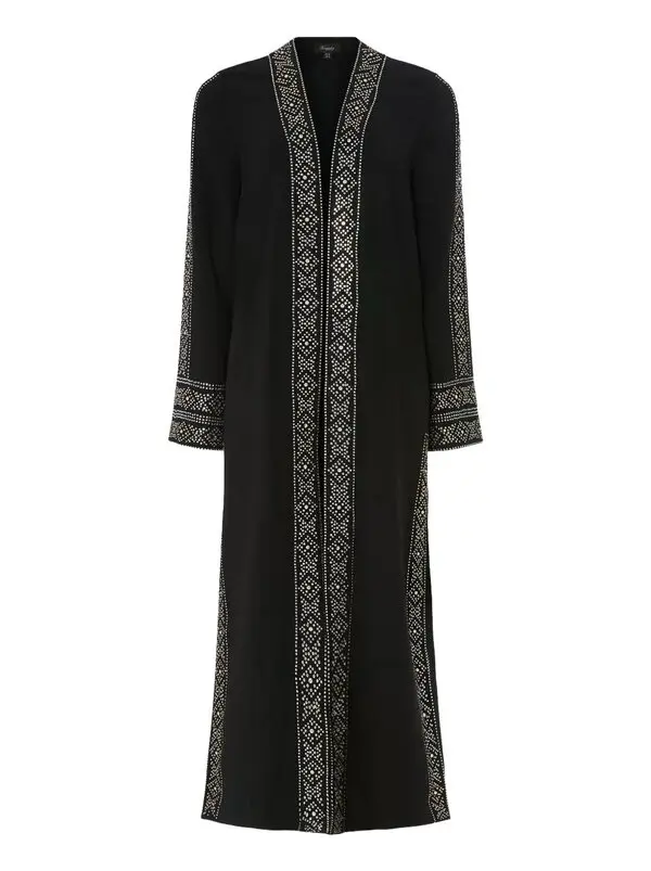 TEMPERLEY LONDON Beads-embellishment Coat - Black