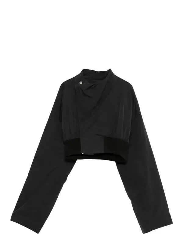 Rick Owens Double-breasted Cropped Jacket - Black
