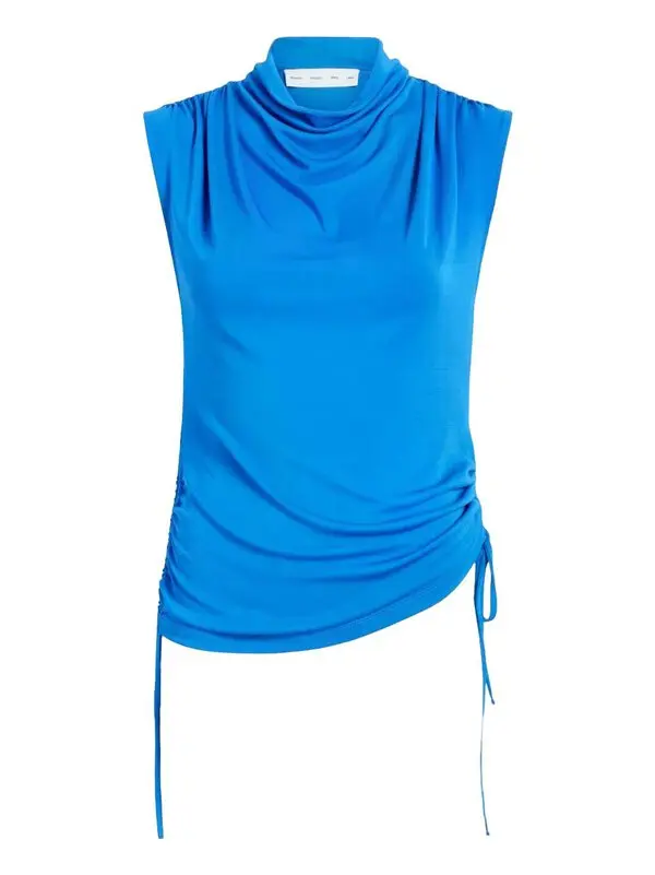 Proenza Schouler White Label Elna Cowl-neck Top - Blue