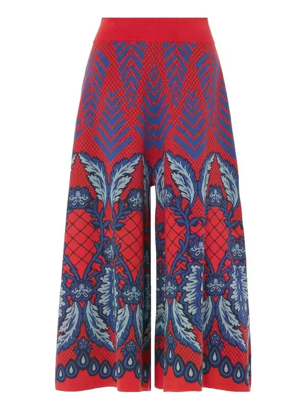 TEMPERLEY LONDON Chevron-pattern Trousers - Red