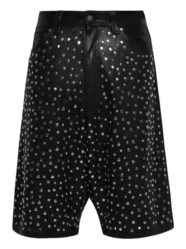 EARTHLING VIP Spark Leather Shorts - Black