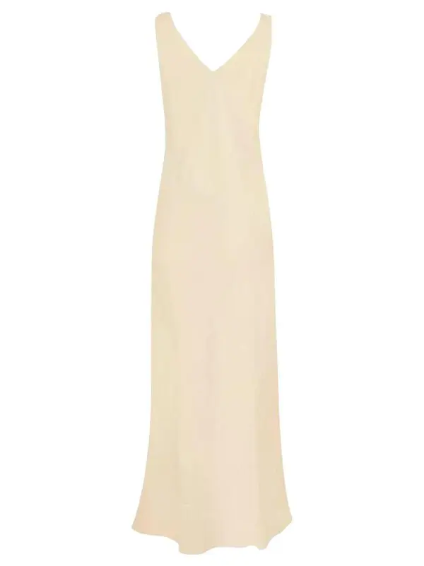 PETER COHEN V-neck Midi Dress - Neutrals