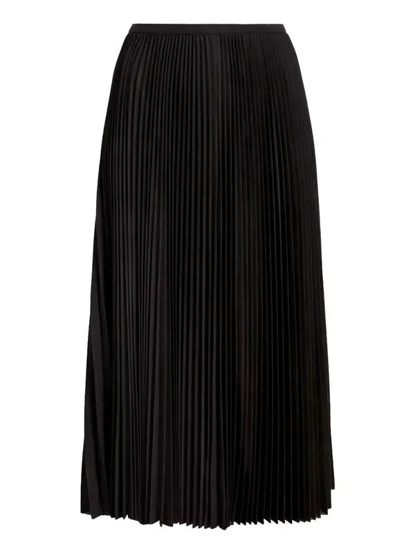 Proenza Schouler Straight-waistband Pleated Midi Skirt - Brown