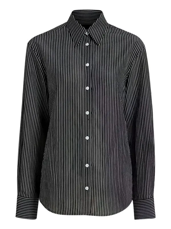 Proenza Schouler Striped Shirt - Black