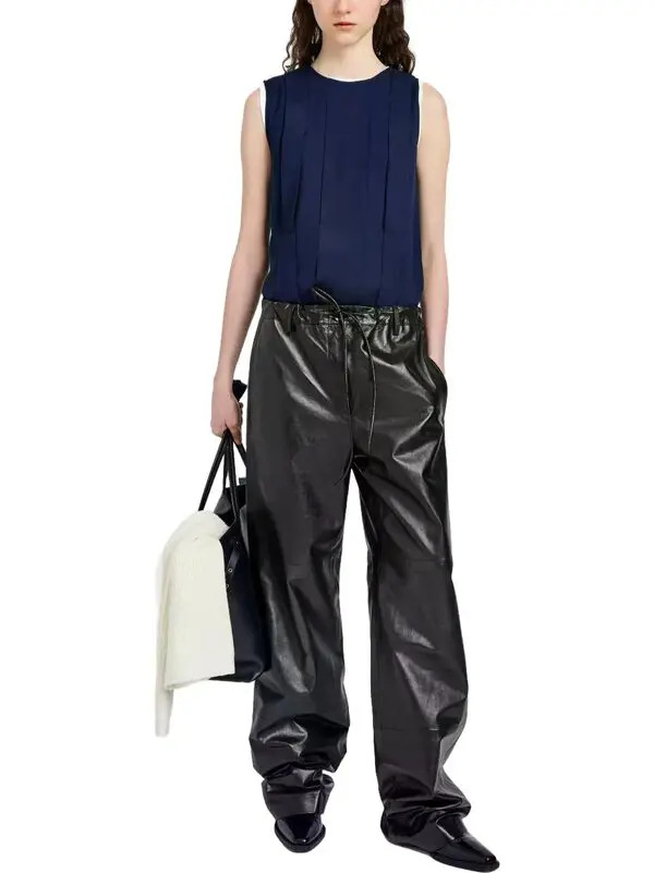 Proenza Schouler White Label Makayla Pleated Sleeveless Top - Blue