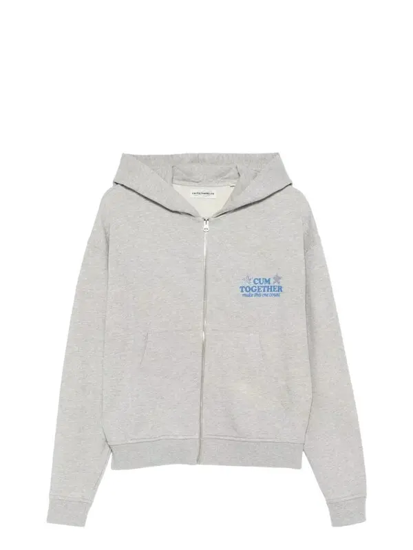 CARNE BOLLENTE Hooded Zip-up Sweatshirt - Grey