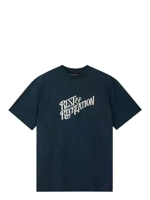 REST&RECREATION Logo-print T-shirt - Blue