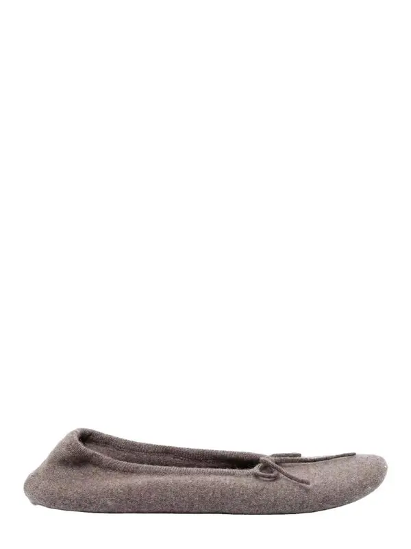 N.peal Cashmere Slip-on Slippers - Brown