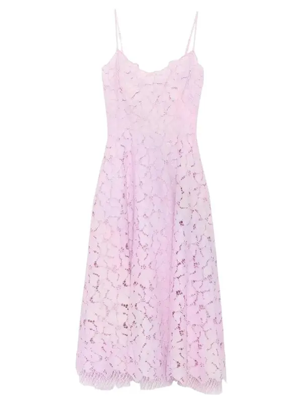 Simkhai Floral-lace Midi Dress - Pink