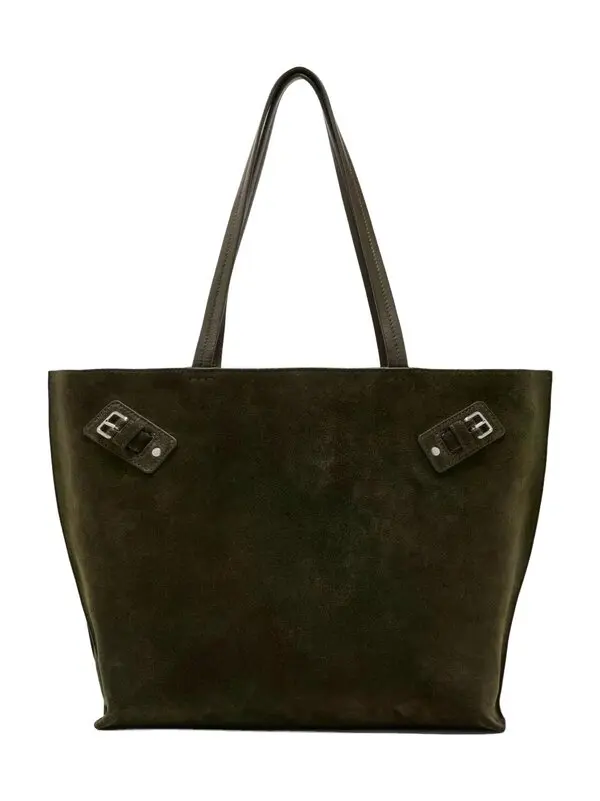 Proenza Schouler Buckle-detail Suede Tote - Green