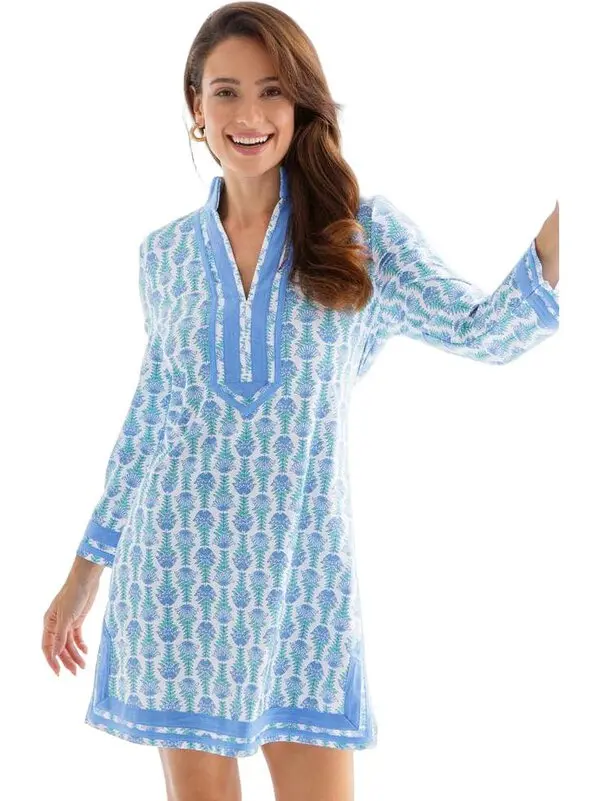 CABANA LIFE Tunic Dress With Upf 50+ Fabric - Flora