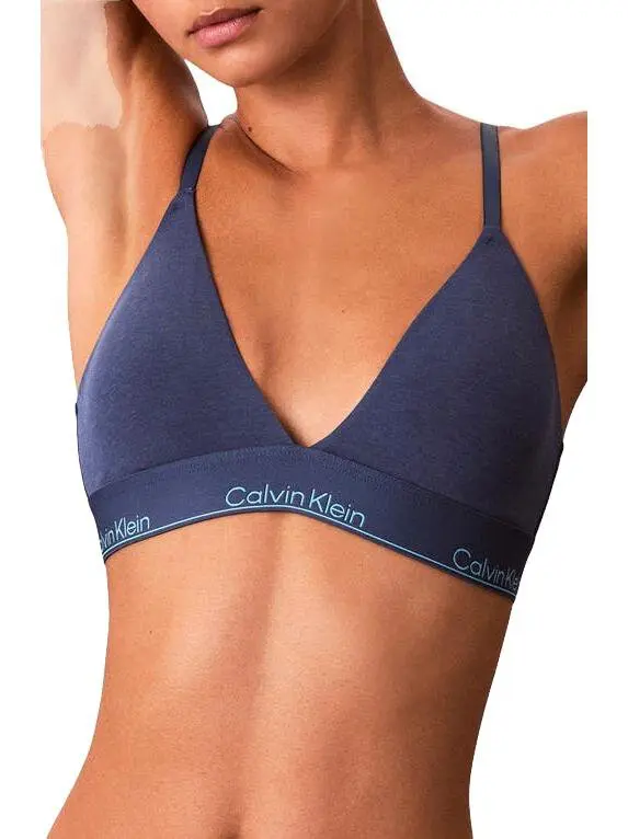 Calvin Klein Lightly Lined Racerback Bralette - Dark Denim