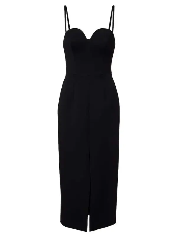 Givenchy Wool-blend Bustier Dress - Black