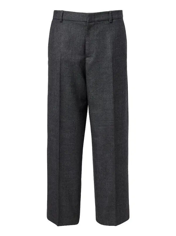 Gucci Wool Straight Pants - Grey