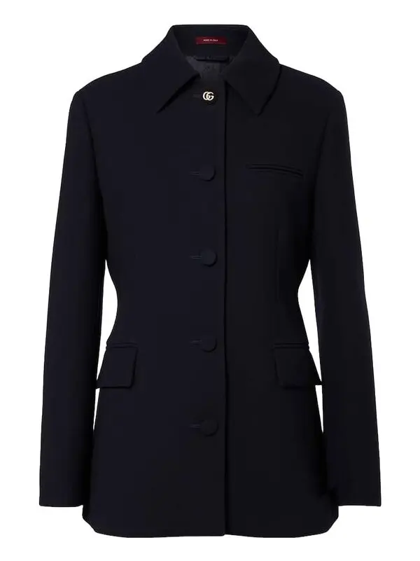 Gucci Double G Wool Jacket - Black