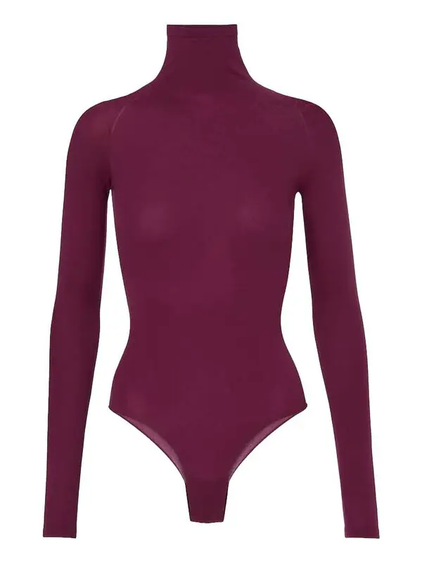 Alaïa Second Skin Bodysuit - Burgundy