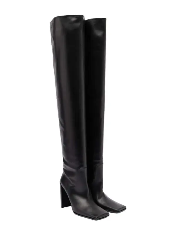 Alaïa Leather Over-the-knee Boots - Black