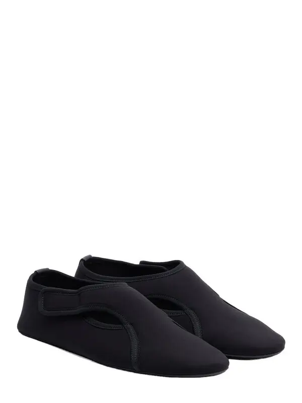 Alaïa Flex Leather-trimmed Ballet Flats - Black