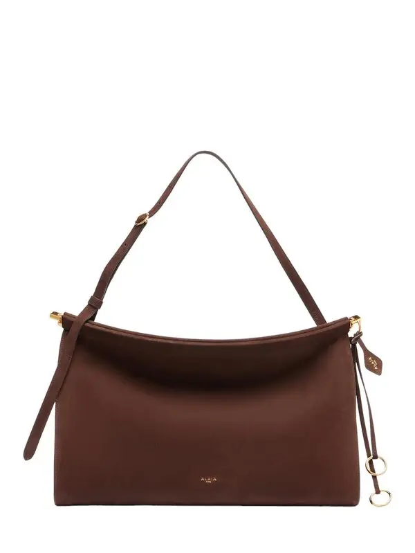 Alaïa Le Click Large Leather Shoulder Bag - Brown