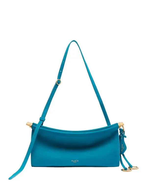 Alaïa Le Click Small Suede Shoulder Bag - Blue