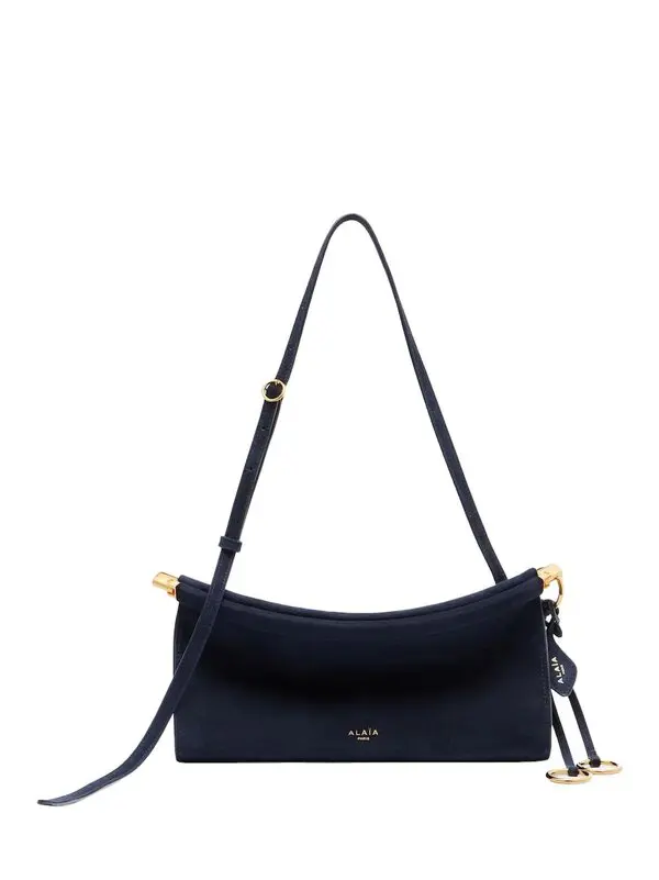 Alaïa Le Click Small Suede Shoulder Bag - Blue