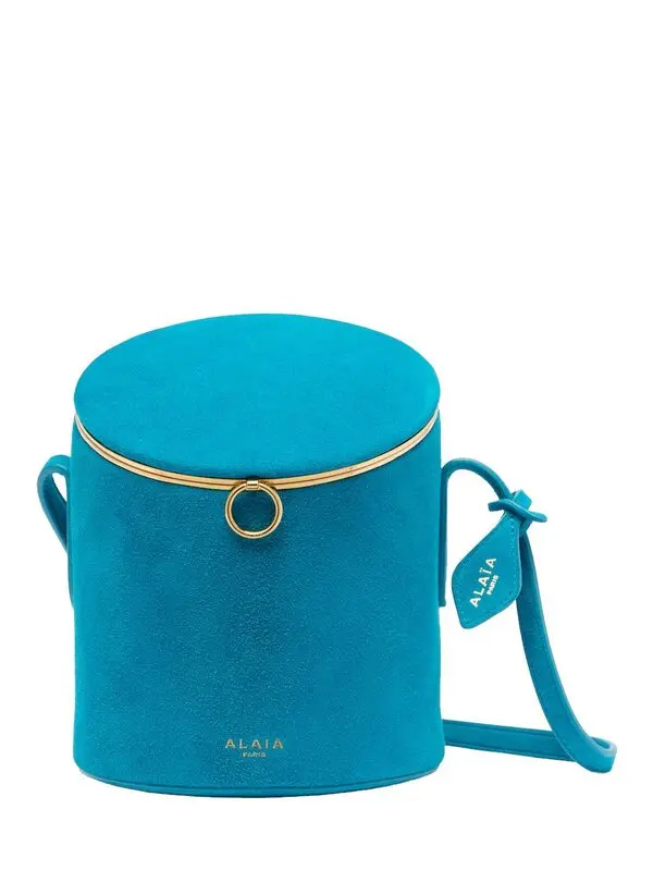 Alaïa La Canette Small Bucket Bag - Blue