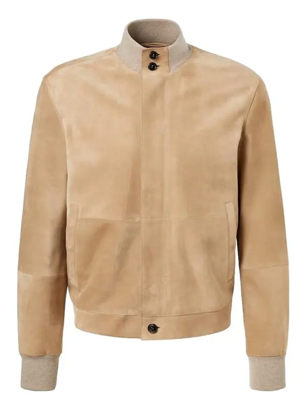 Zegna Suede Blouson - Beige